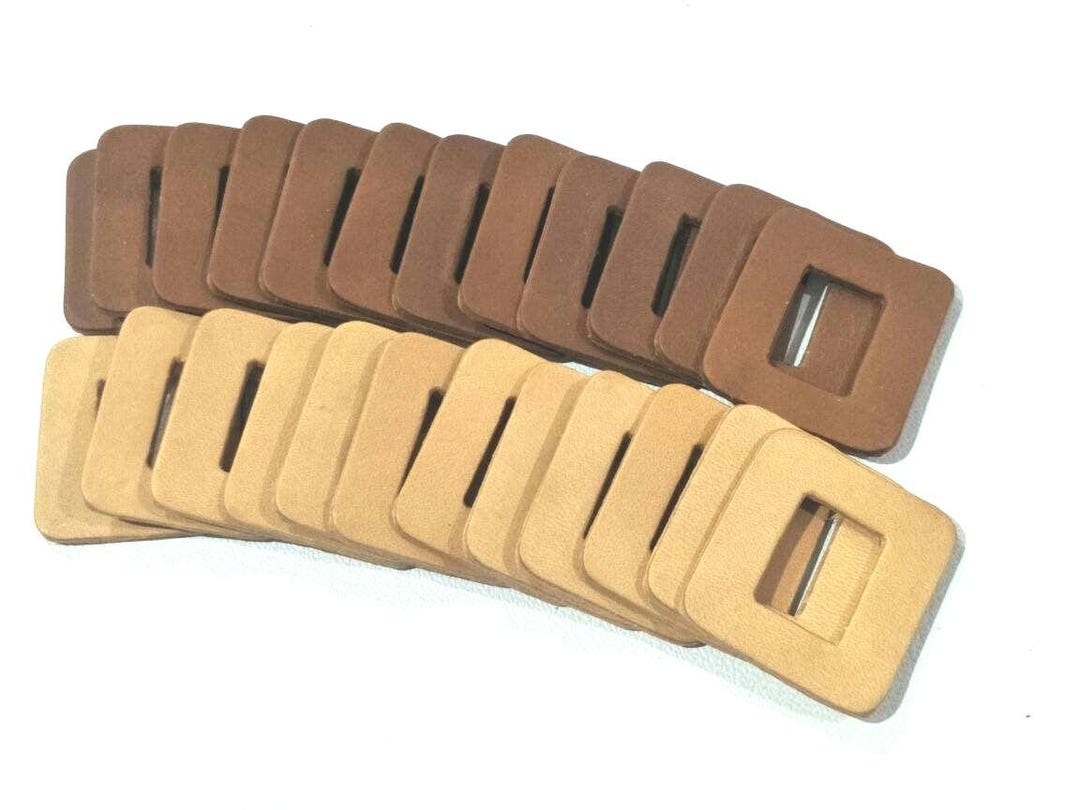 Rectangle Shape, Vegetable Tanned Leather Rectangle Cut Outs, 1 1/4" X ...