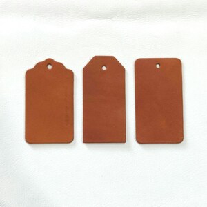 Leather Tag Blank, Leather Luggage Tag, Blank Leather Tag With a Hole ...