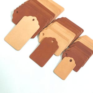 Leather Tag Blank, Leather Luggage Tag, Blank Leather Tag With Hole, 3 ...