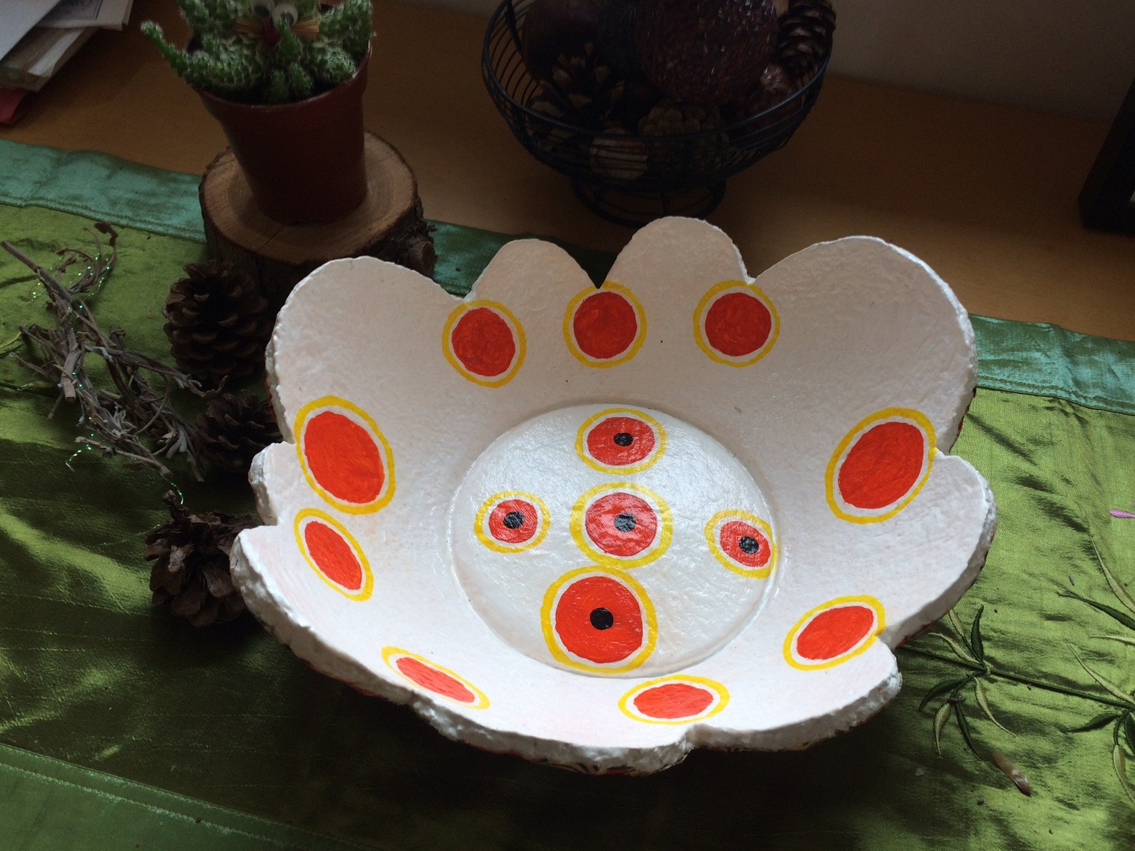 Paper Mache Bowl - Etsy