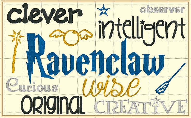 6x10 Ravenclaw House Traits Harry Potter | Etsy