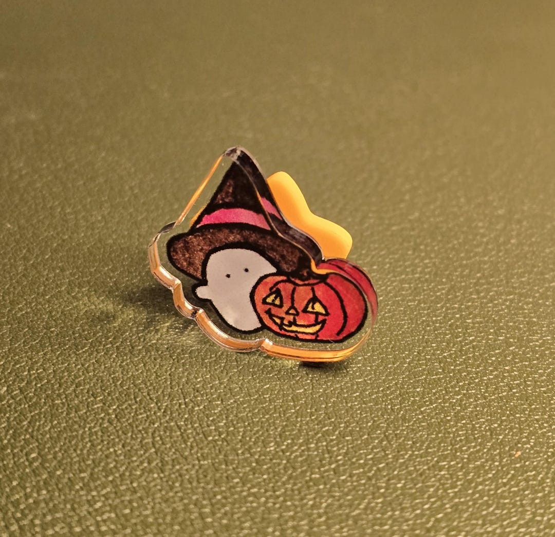 Mini Acrylic "lil' Spooky Pin" - Etsy