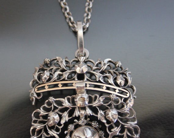 Antique Flemish Rose Cut Diamond Heart Pendant, 18th … - Gem
