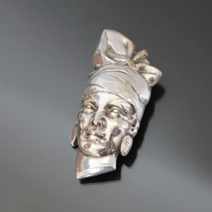 EMILE MONIER. Art Deco African Queen Brooch. Vintage Maiden Pin. - Etsy