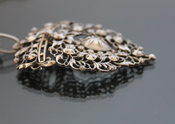 Antique Flemish Rose Cut Diamond Heart Pendant, 18th … - Gem