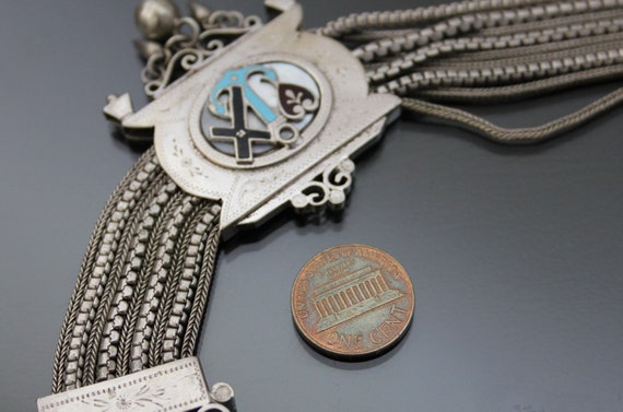 Victorian Love Hope Faith Watch Slide Chain. Religiou… - Gem