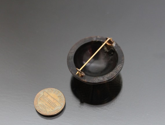 Antique Napoleon III Pique Brooch. Yellow Gold Inlay.… - Gem