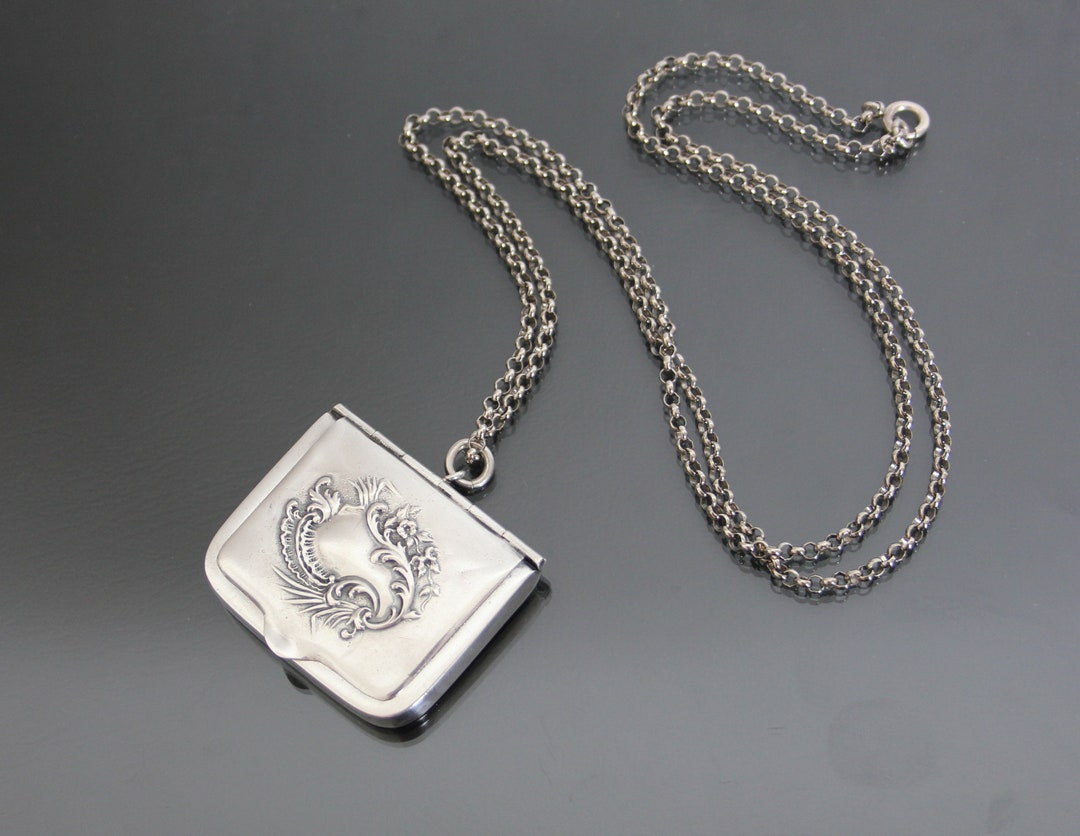 MARTIN MAYER. Neo Classical Locket. Silver 925 Sterling Pendant. Postal ...