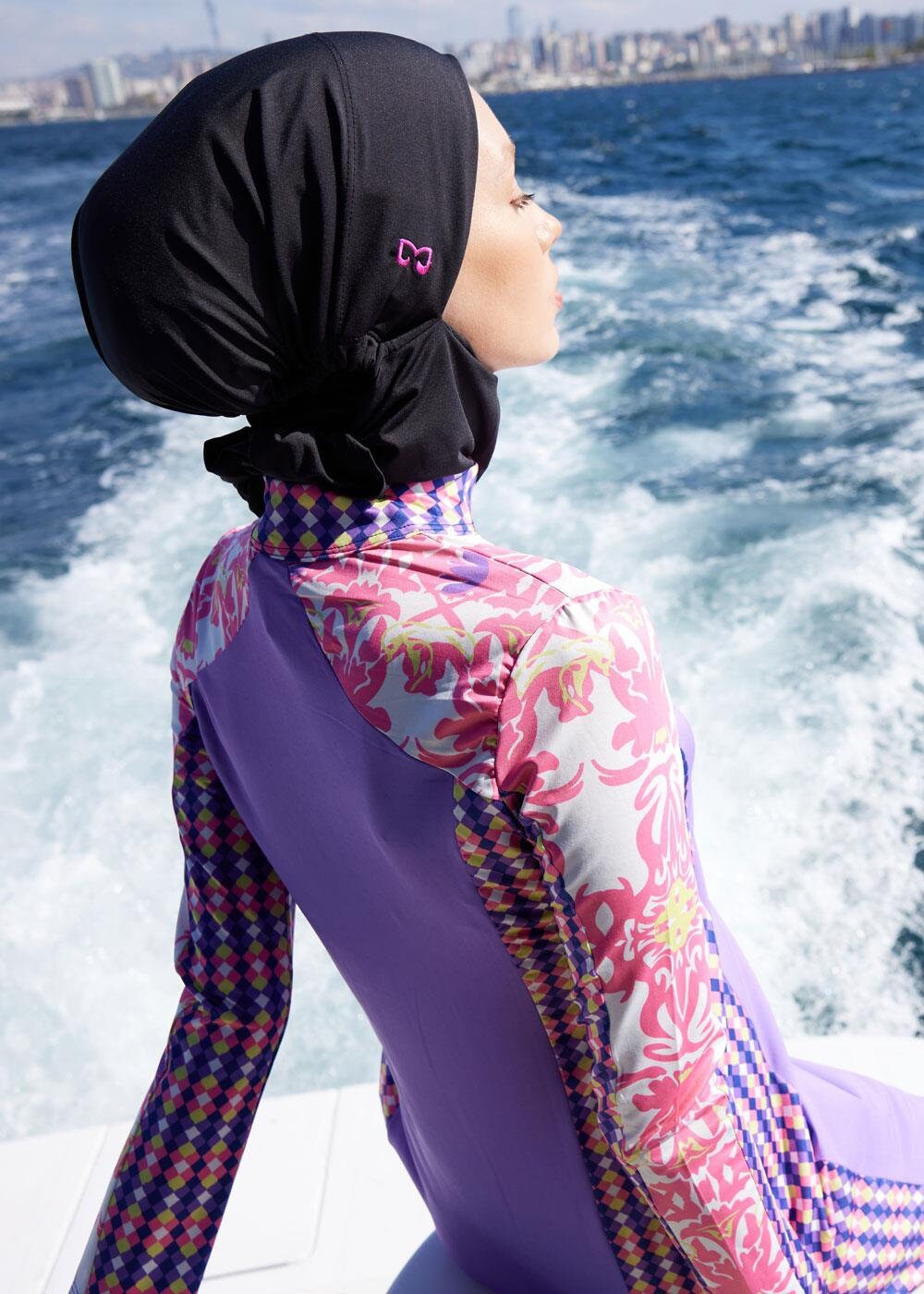 BURKINI, Burkini Swimwear, Modest Swimsuit, Islamic Swimwear Fit Purple ...