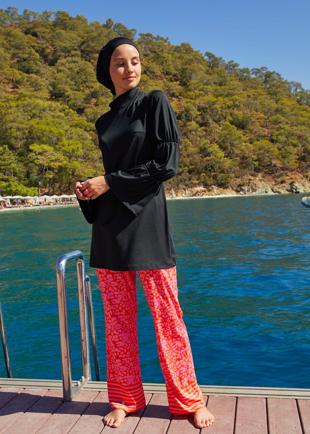 Fuchsia Single Burkini Pant, Modest Swimwear - Etsy