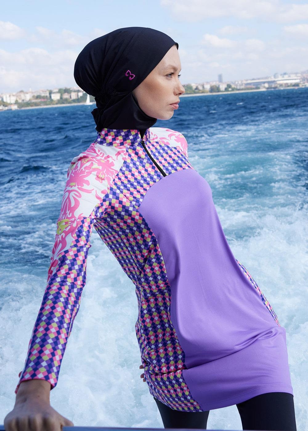 BURKINI, Burkini Swimwear, Modest Swimsuit, Islamic Swimwear Fit Purple ...