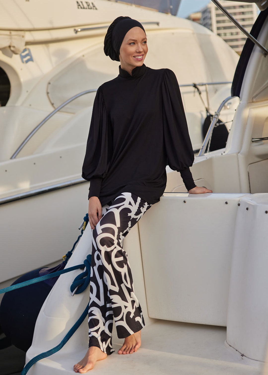 One Piece Burkini Pant, Burkini Swimwear, Modest Swimsuit, Islamic ...