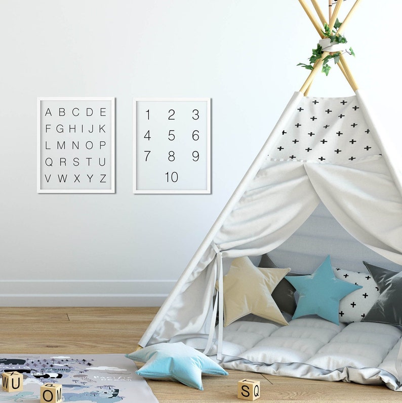 Alphabet Printable Wall Art ABC Playroom Decor Playroom | Etsy