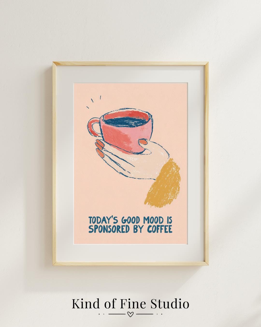 Good Mood Coffee Art Print - Etsy