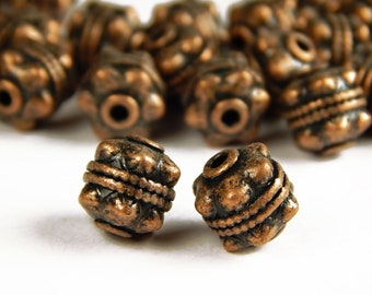 Copper metal beads | Etsy