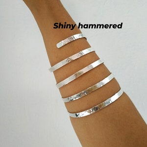Tall Silver Cuff Bracelet Armor Forearm Cuff Bracelet - Etsy