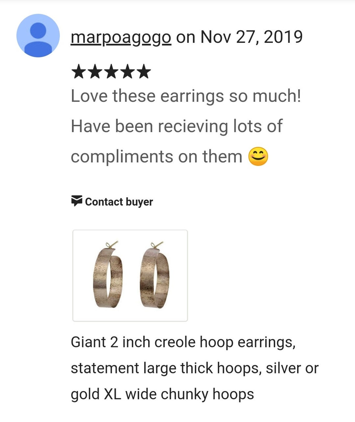 Silver Bold Creole Hoop Earrings Large Flat Fat Hoops 2 - Etsy