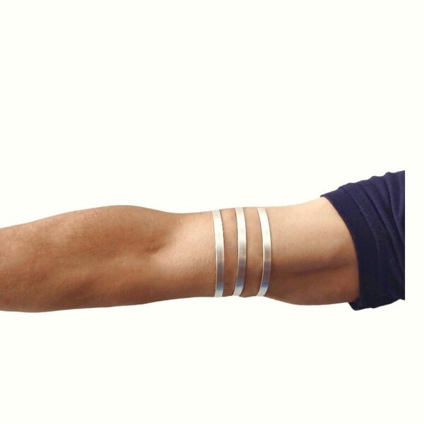 Arm Cuff Silver - Etsy