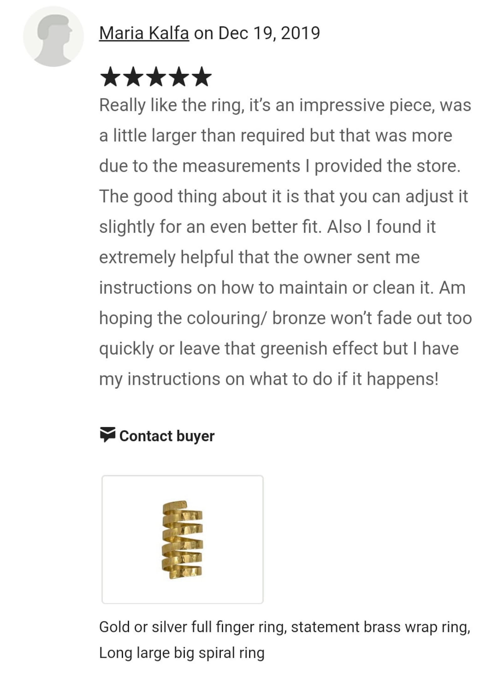 Gold Spiral Full Finger Ring Extra Long Middle Finger Ring - Etsy