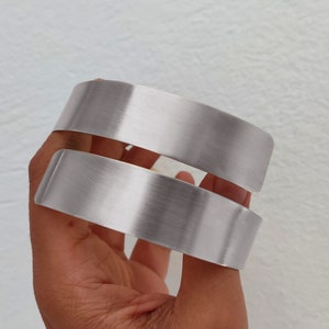 Sterling Silver Men Bicep Cuff Bracelet, Wide Arm Band for Men, Silver ...
