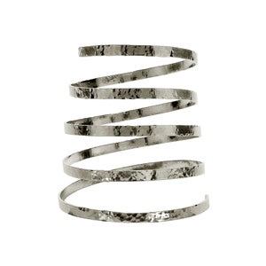 Tall Silver Cuff Bracelet Armor Forearm Cuff Bracelet - Etsy