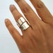 Gold or Silver Wrapped Around Ring Wide Little Finger Cuff - Etsy