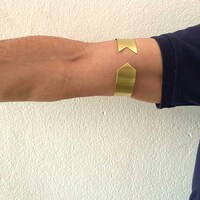 Gold Arm Cuff - Etsy
