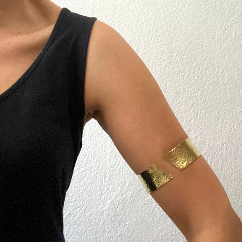 Gold Arm Cuff - Etsy