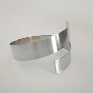 Sterling Silver Men Bicep Cuff Bracelet, Wide Arm Band for Men, Silver ...