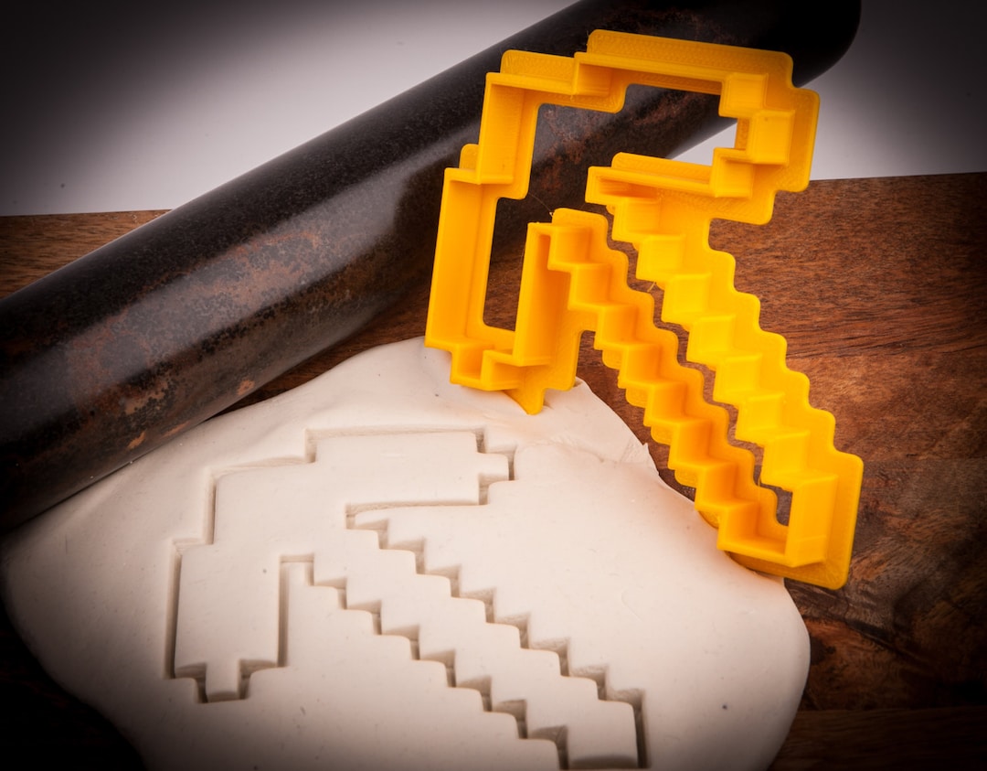 Minecraft Pickaxe Cookie Cutter, FOOD SAFE, 3D Printed - Etsy