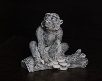 Monkey figurine | Etsy