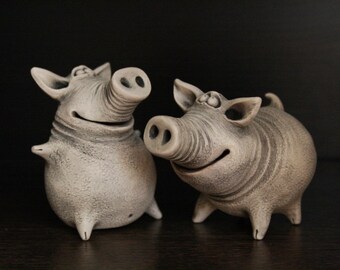 Pig figurine | Etsy