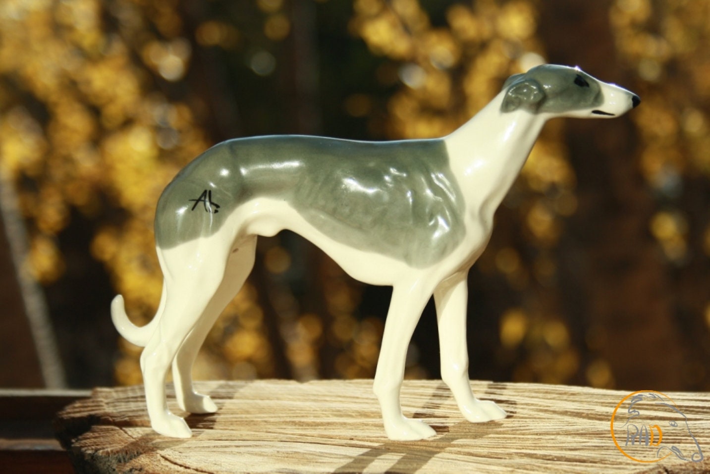 Greyhound dog figurine ceramics statue porcelain | Etsy
