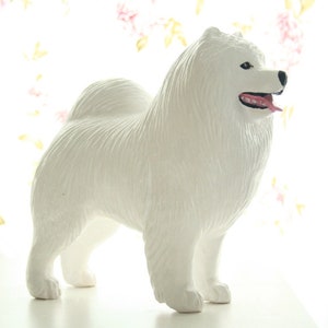 Samoyed statue figurine handmade of ceramic statuette | Etsy