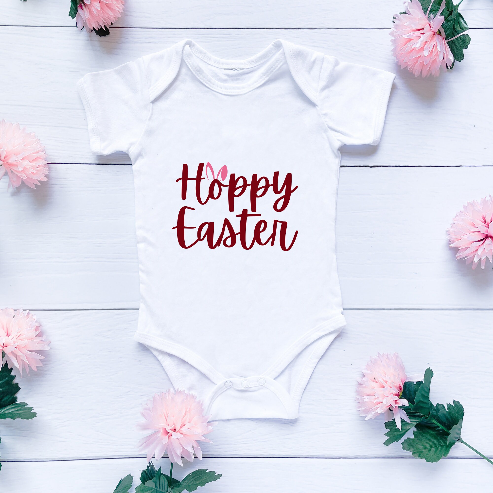 Hoppy Easter SVG File for Cricut, PNG, Easter Bunny Ears Graphic, Cute ...