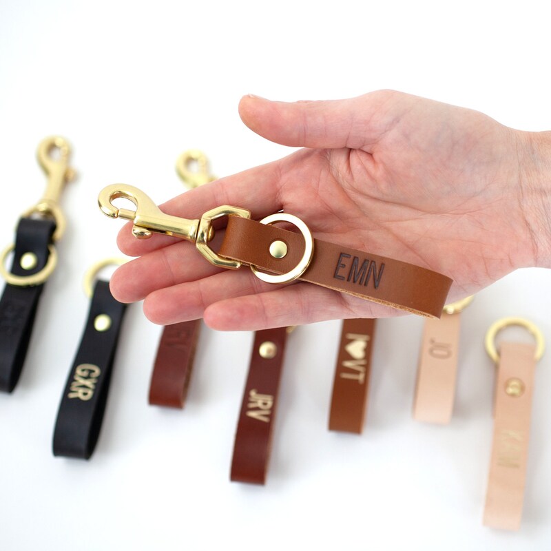 Leather Key Fob - Etsy