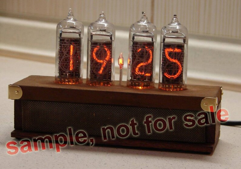 Nixie Tube Clock Kit 2.3 With IN-16 Tubes in Wood Box With DIY Alder ...