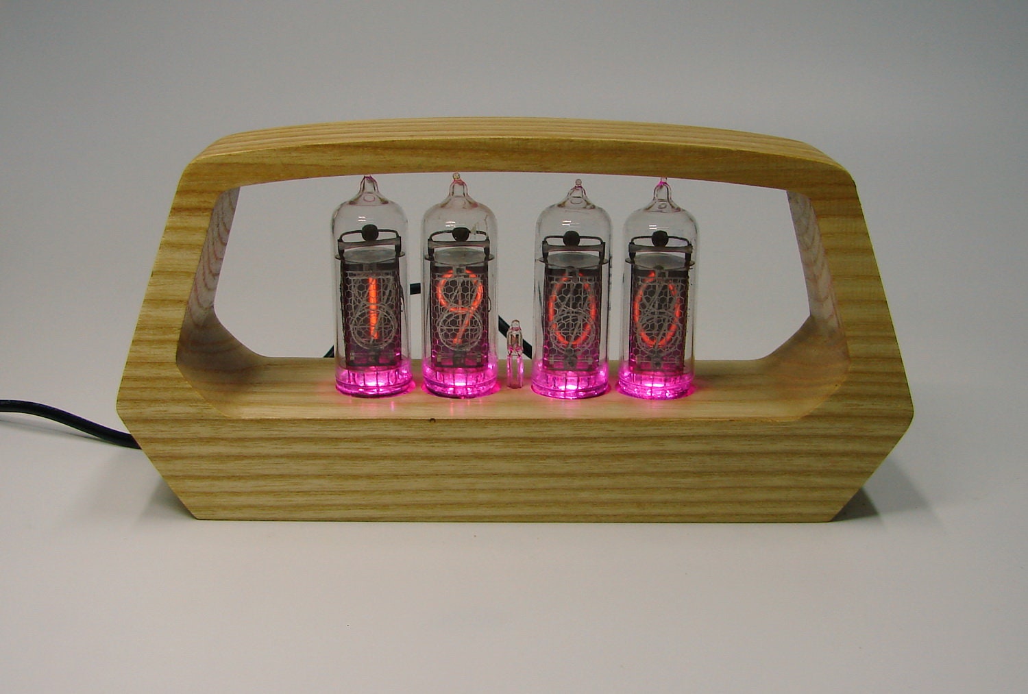 Wooden Nixie Tube Clock - In14 Tube, Rgb-multicolor Backlight - Etsy