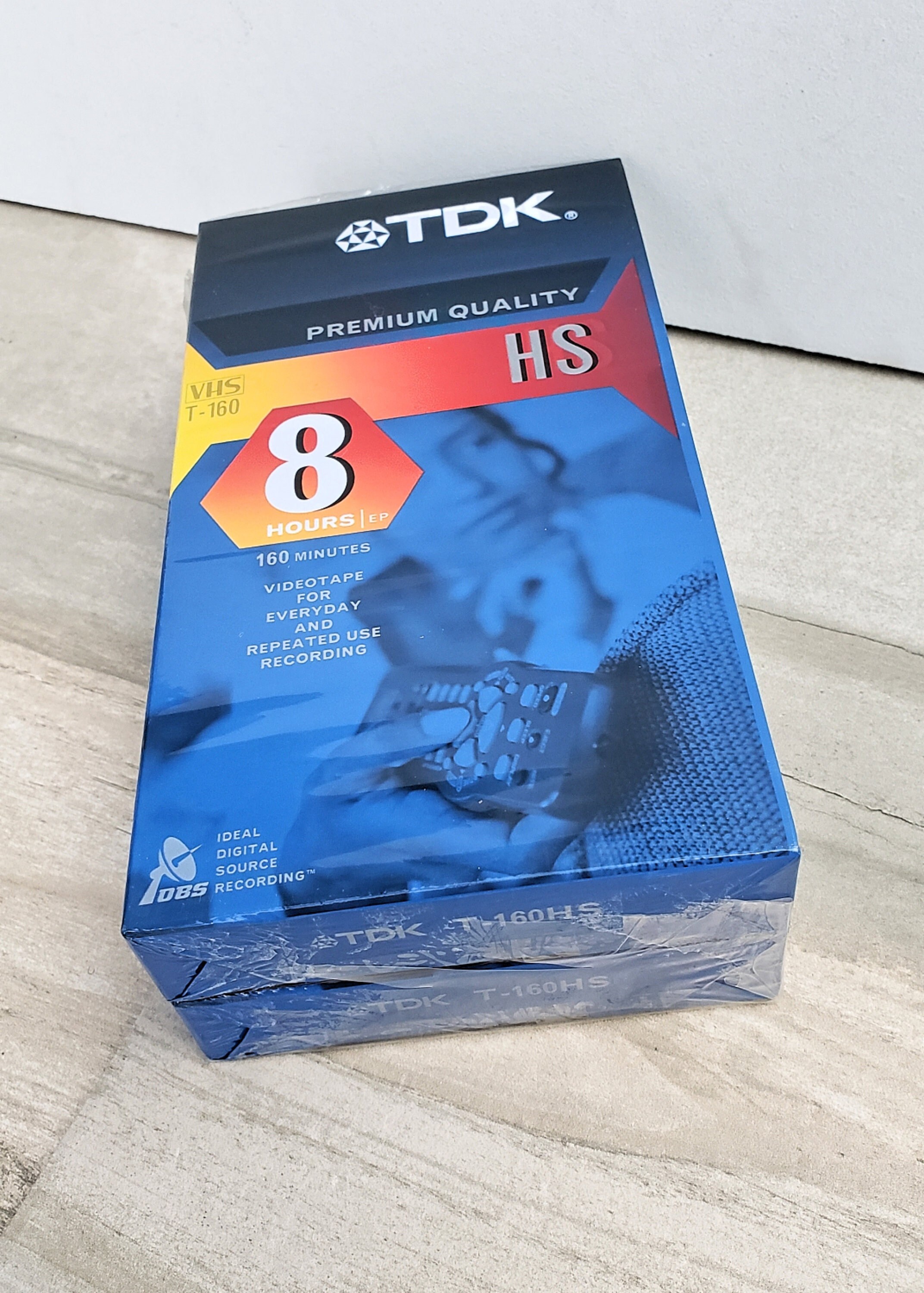 Pack of 2 Sealed/tdk VHS T-160hs Premium Quality Video Tapes/8 - Etsy