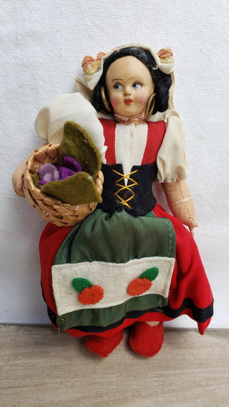 Vintage EROS Firenze Italian Cloth Dolls Set of 3/traditional Costume ...