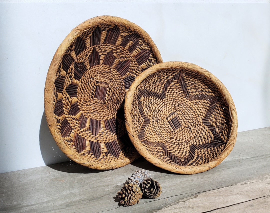 Set of 2 African Binga Tonga Baskets/native Artisan-handmade Craft ...