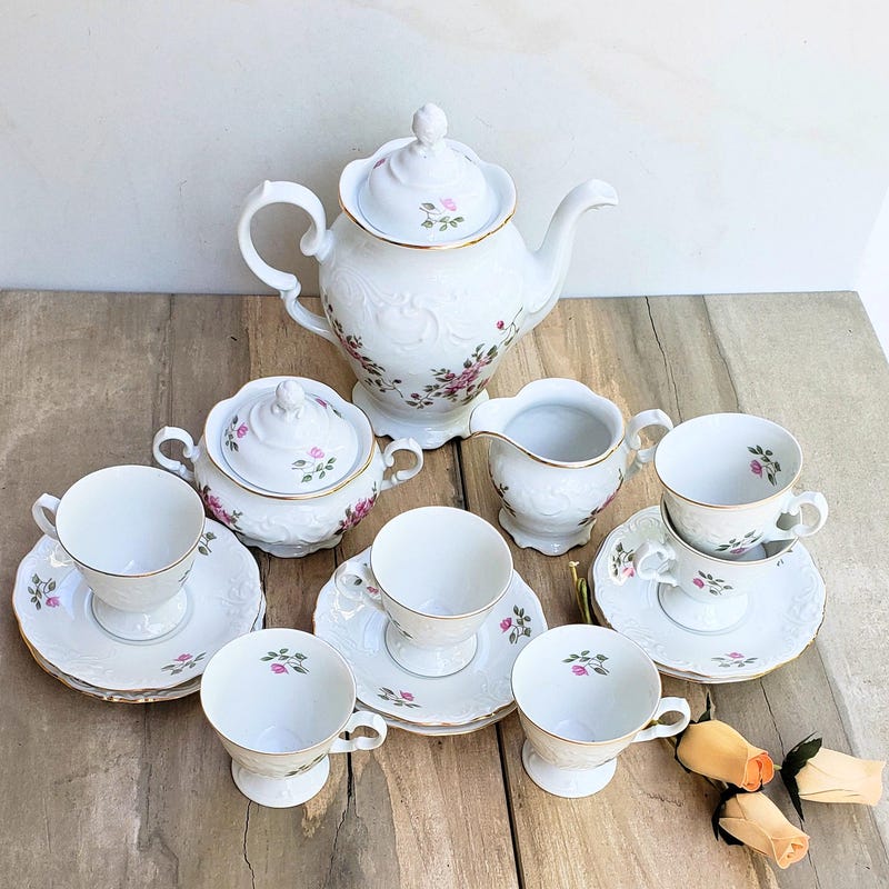 Porcelain Tea Set - Etsy