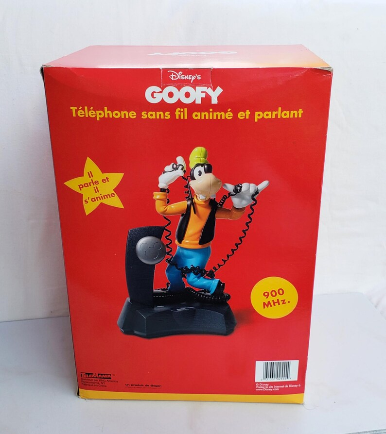 Vintage Disney's GOOFY Animated Talking Telephone/new-in-box/disney ...