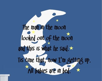Moon Nursery Rhyme - Etsy