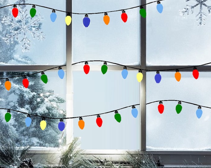 Christmas 2023 Window Decor 'merry Christmas' Decal for Glass Wall Red ...