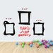 Art Gallery (custom Name) and Three Picture Frames ~ WALL DECAL - Etsy