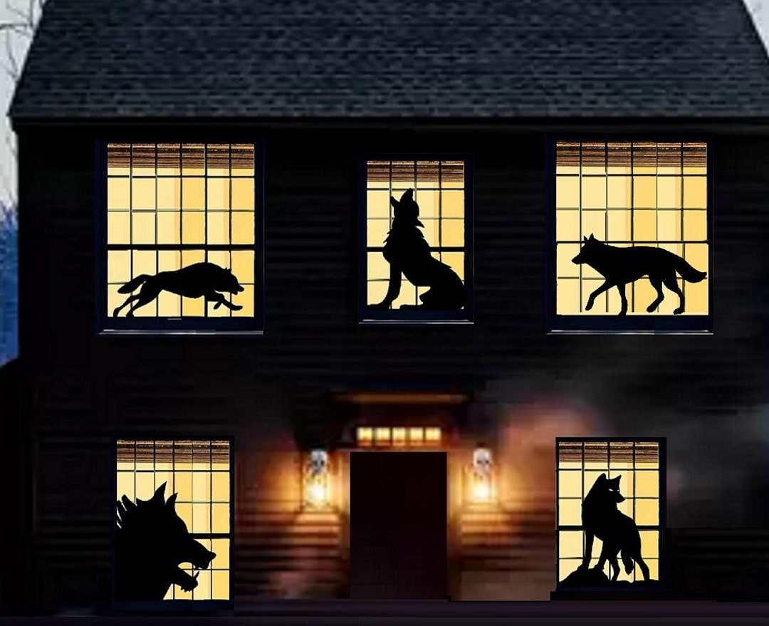 Halloween Wolf Pack ~ Wall or Window Decal Choose All or Just a Few - Etsy