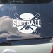 SOFTBALL Wall or Window Decal - Etsy