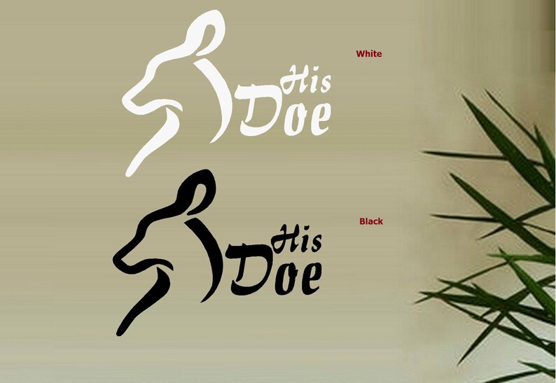 Her Buck His Doe 5 OR the Hunt is Over Bedroom or Auto - Etsy