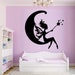 Fairy Moon Wall Decal 21" X 21" - Etsy